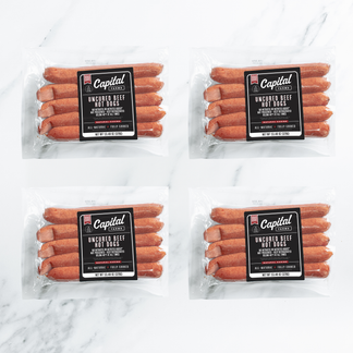 Natural All Beef Hot Dog | Grass Fed Hot Dog – Capital Farms Meats ...