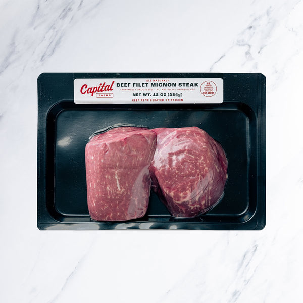 Grass Fed Filet Mignon | Tenderloin Steak – Capital Farms Meats ...